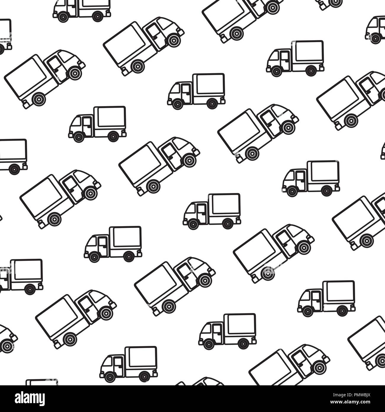 delivery service trucks pattern background Stock Vector Image & Art - Alamy
