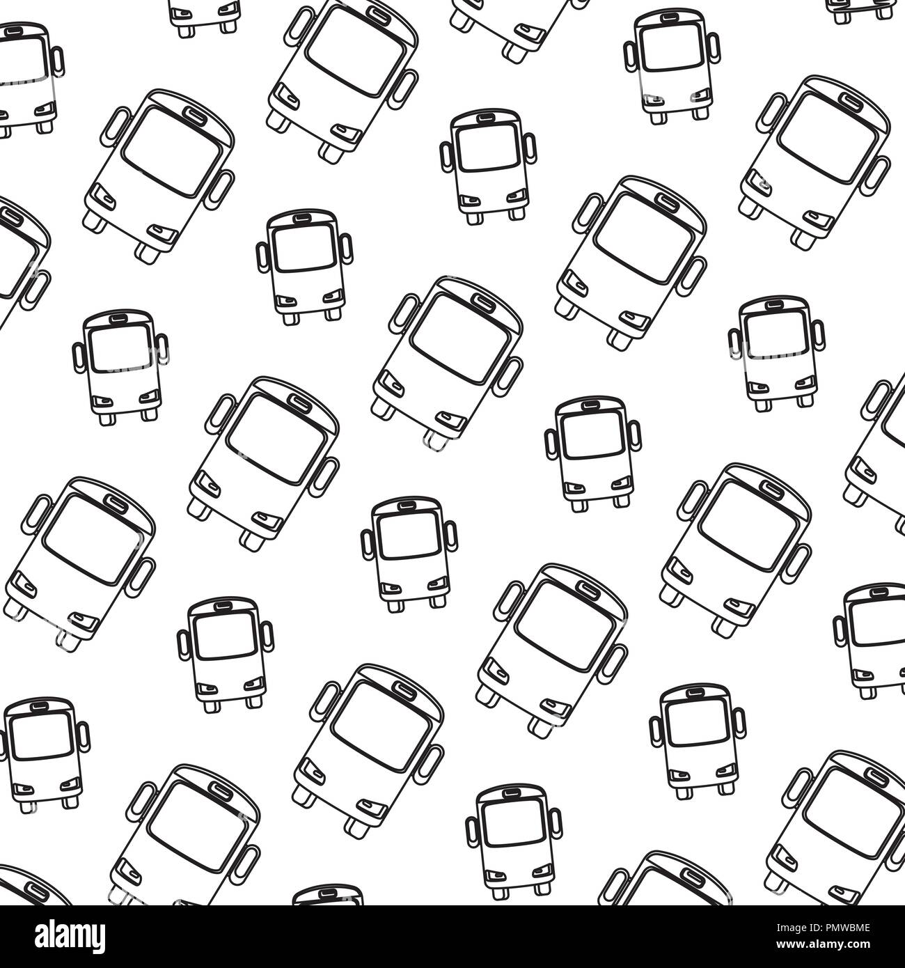 bus vehicles pattern background Stock Vector Image & Art - Alamy