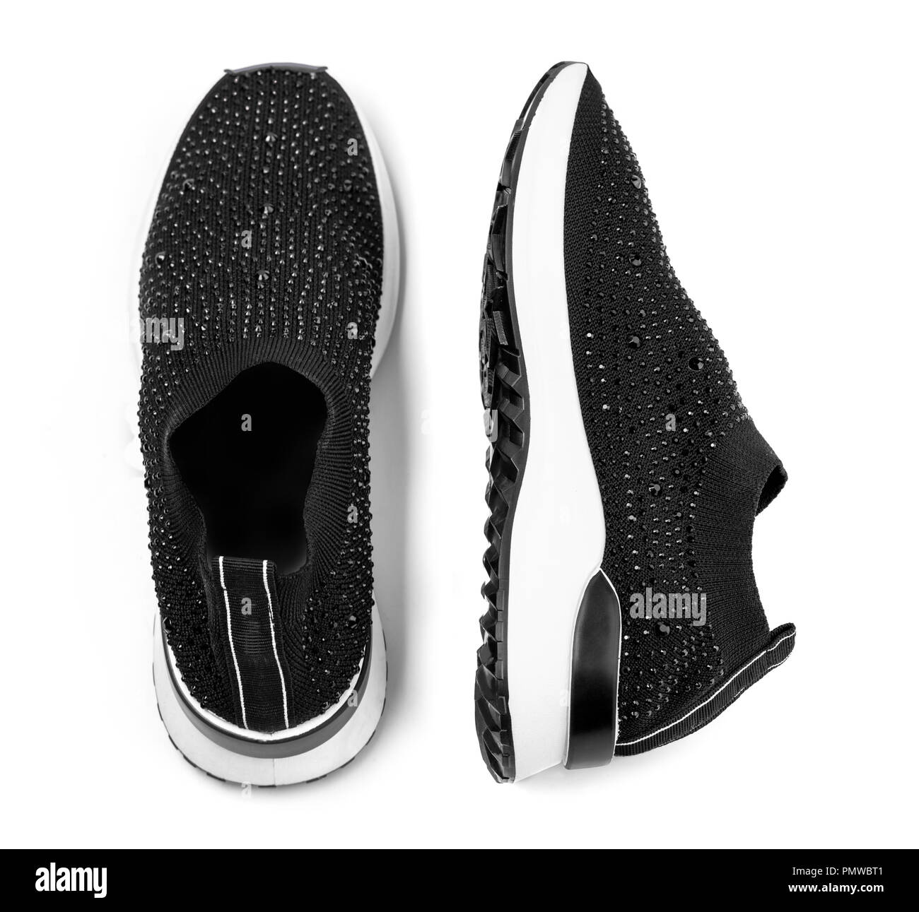 Black sport shoes hi-res stock photography and images - Alamy