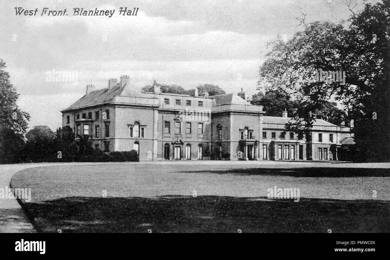 Blankney Hall c.1909 Stock Photo - Alamy