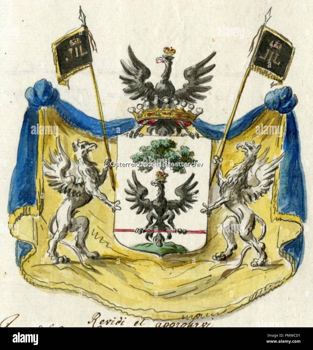 Blason de Méan Stock Photo - Alamy