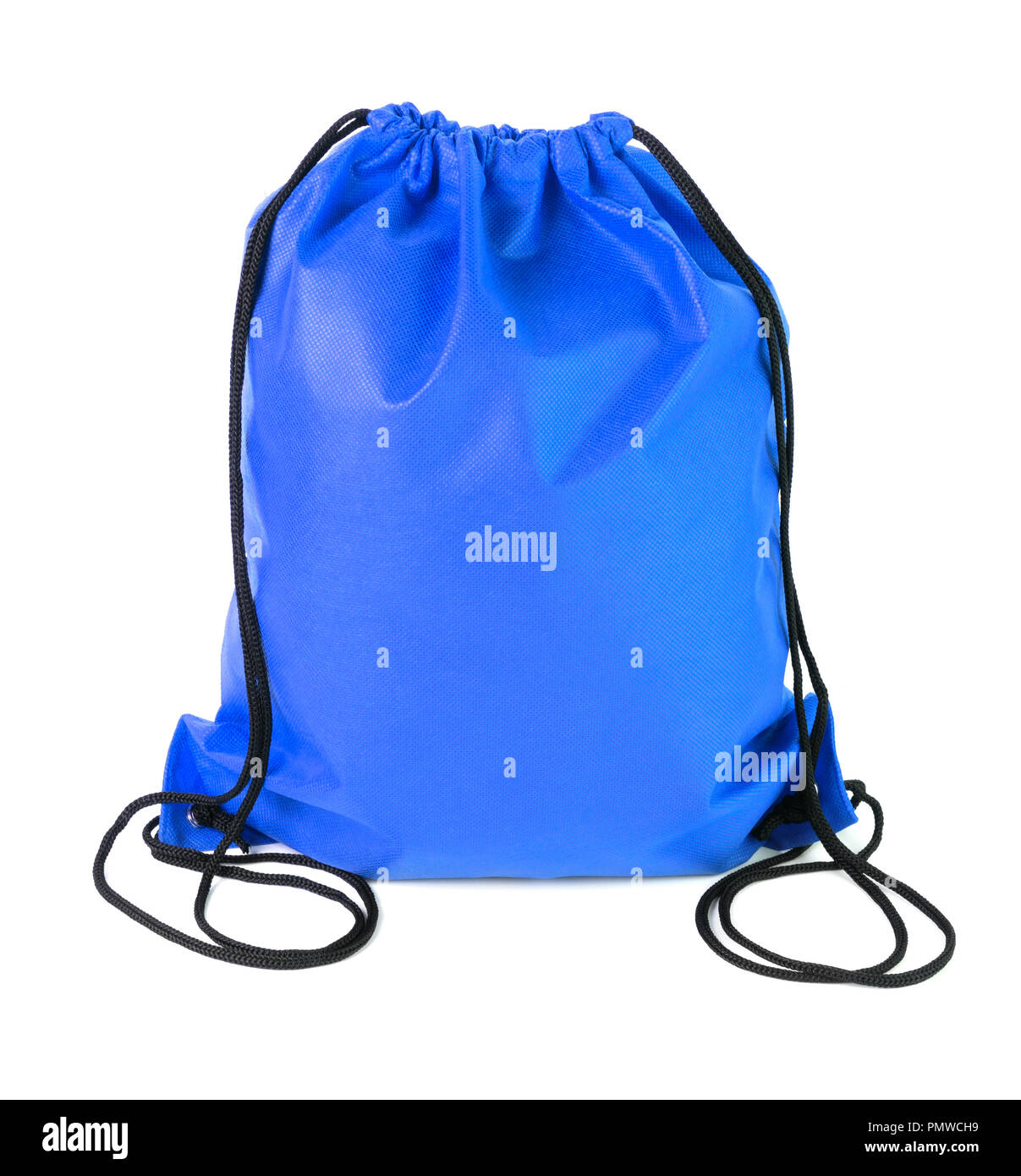 drawstring pack isolated on white background Stock Photo - Alamy