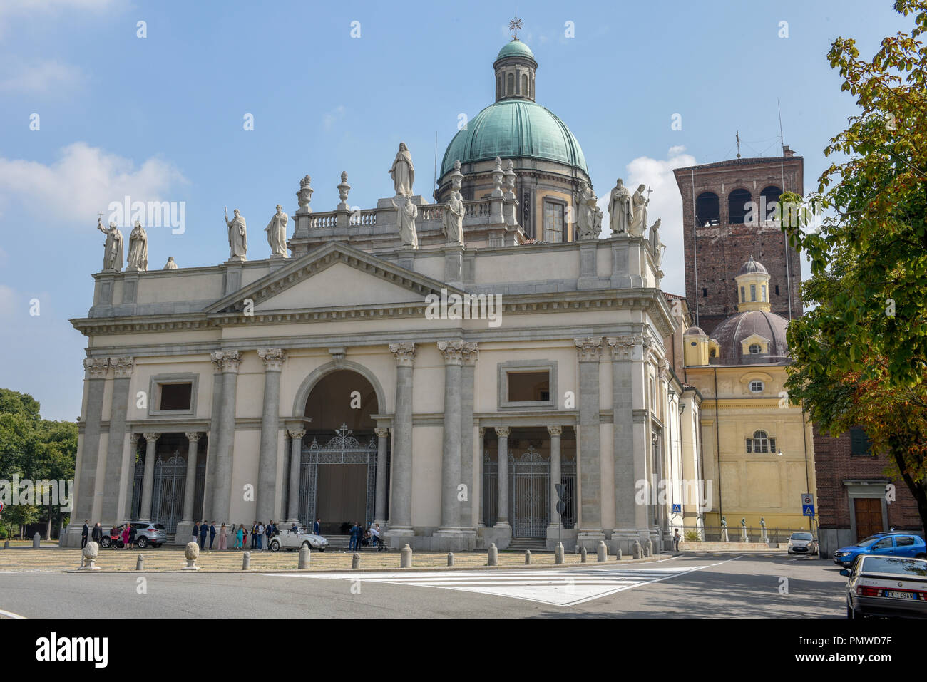 The dome of Vercelli cathedral in Piedmont on Italy Stock Photo - Alamy