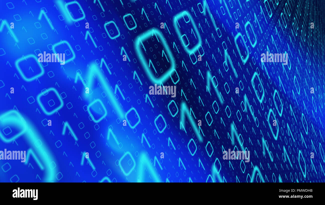 Deep learning code processing big data informations Stock Photo - Alamy