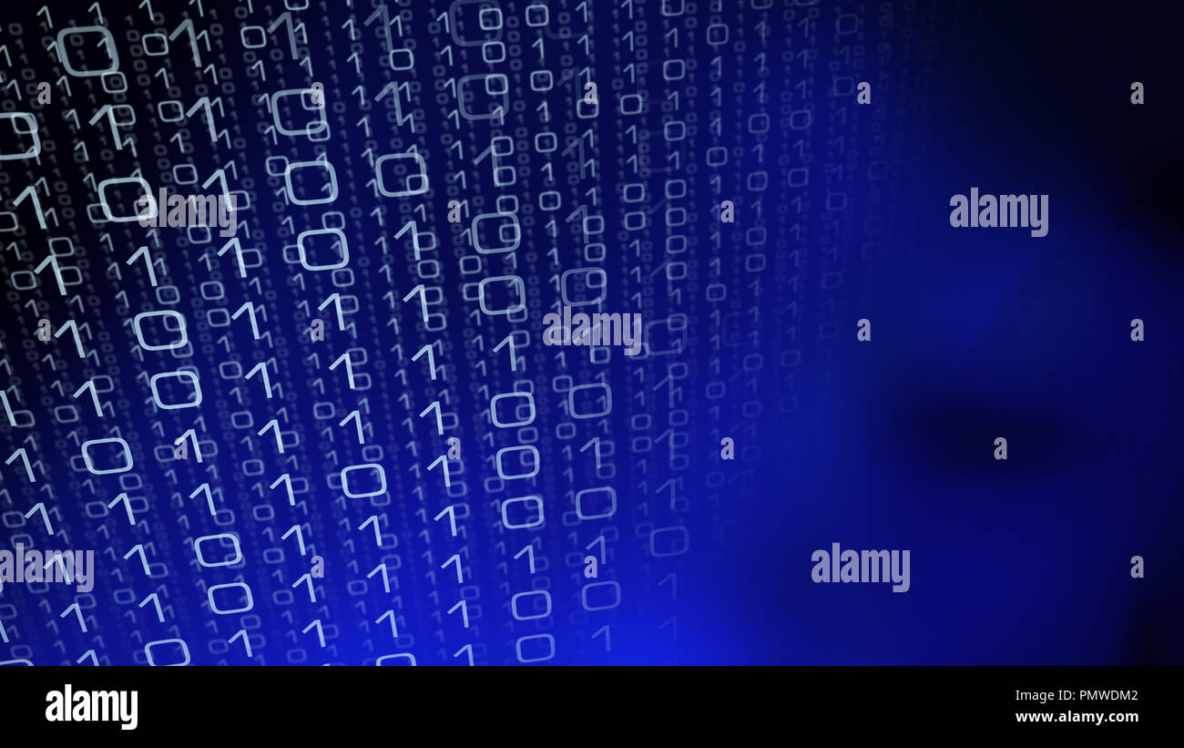 New technology cyber attack, binary code numbers Stock Photo - Alamy