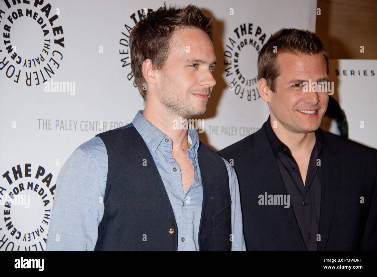 Patrick J. Adams; Gabriel Macht attends an evening with "Suits" at The ...