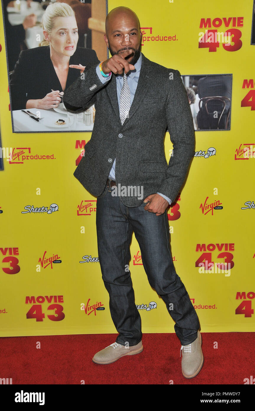 Common at the "Movie 43" Premiere held at the Grauman's Chinese Theater ...