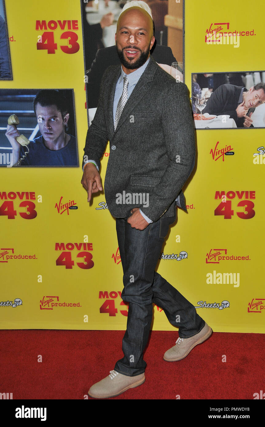 Common at the "Movie 43" Premiere held at the Grauman's Chinese Theater ...