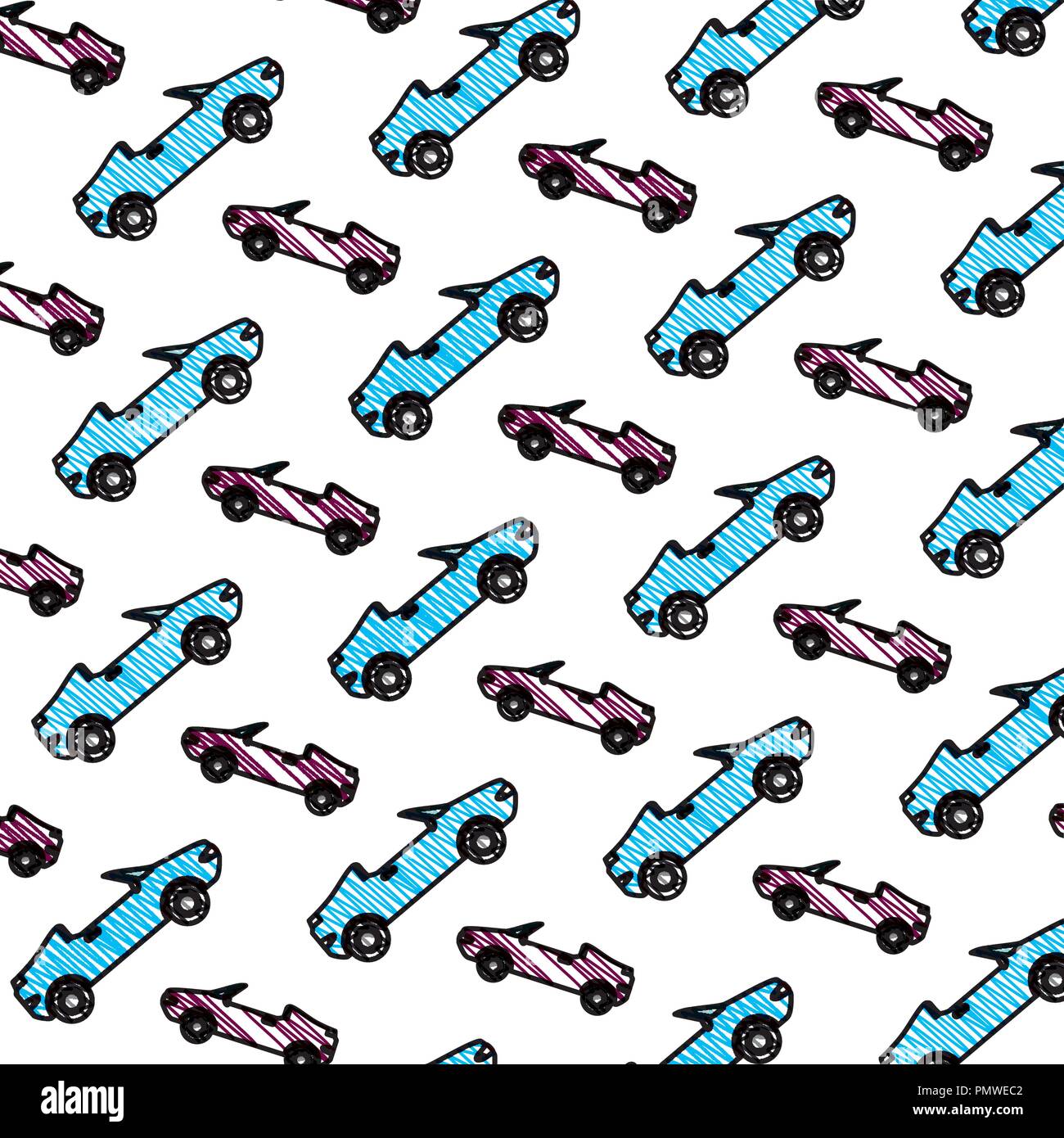 convertibles cars vehicles pattern background Stock Vector Image & Art ...