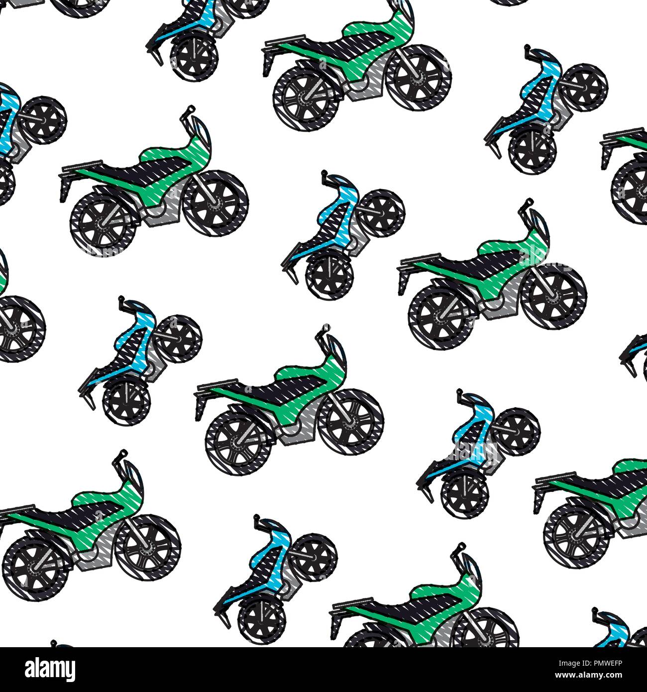 motorcycles sport pattern background Stock Vector Image & Art - Alamy