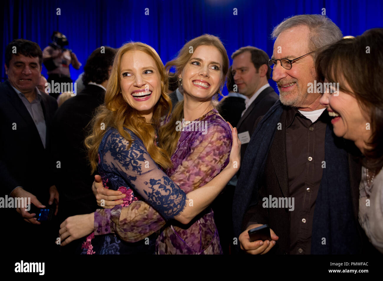 Oscar® nominees Jessica Chastain Amy Adams, Steven Spielberg and Sally ...