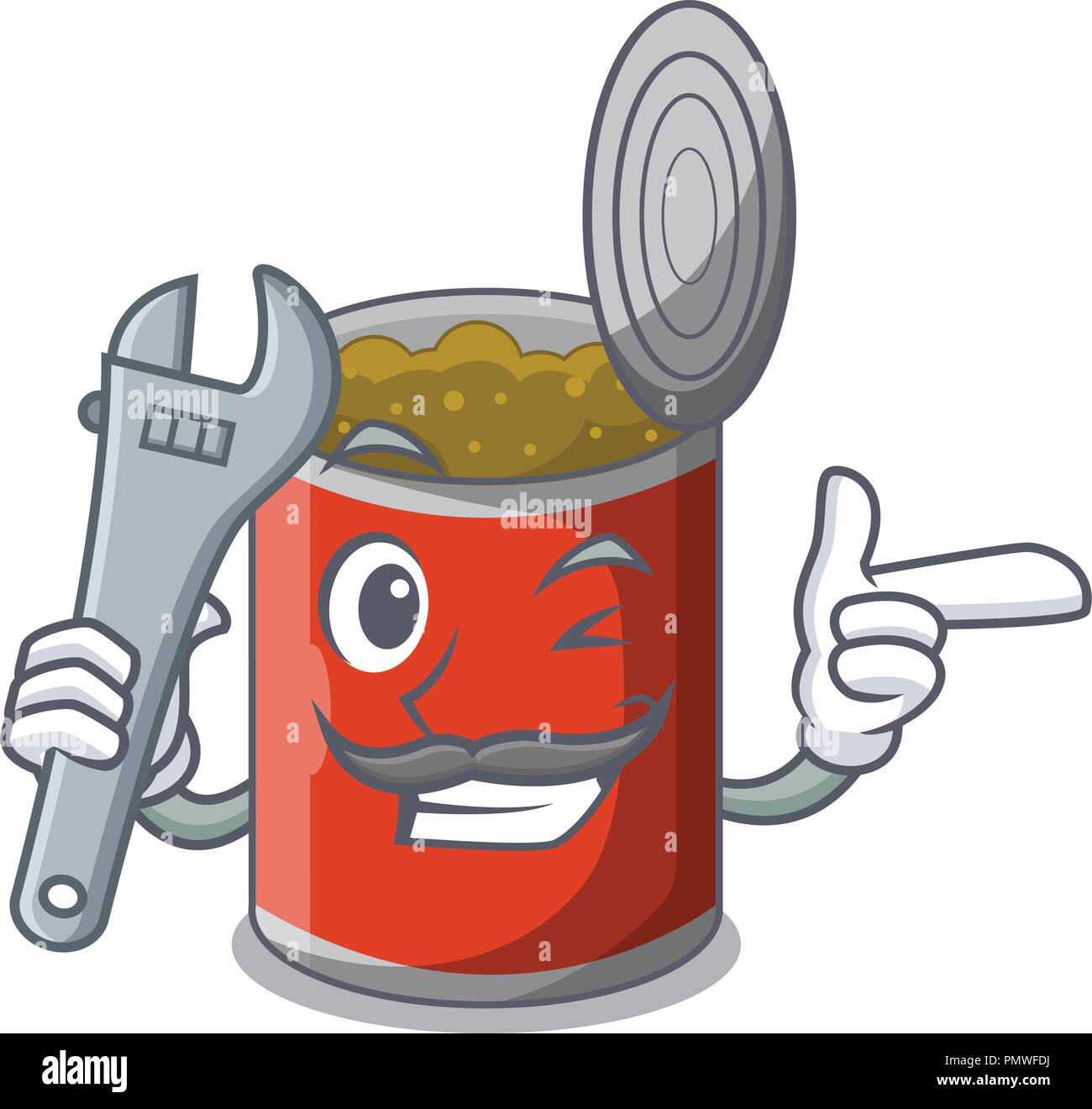 Open bean can Stock Vector Images - Alamy