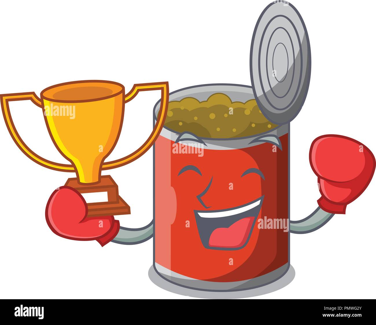 Open bean can Stock Vector Images - Alamy