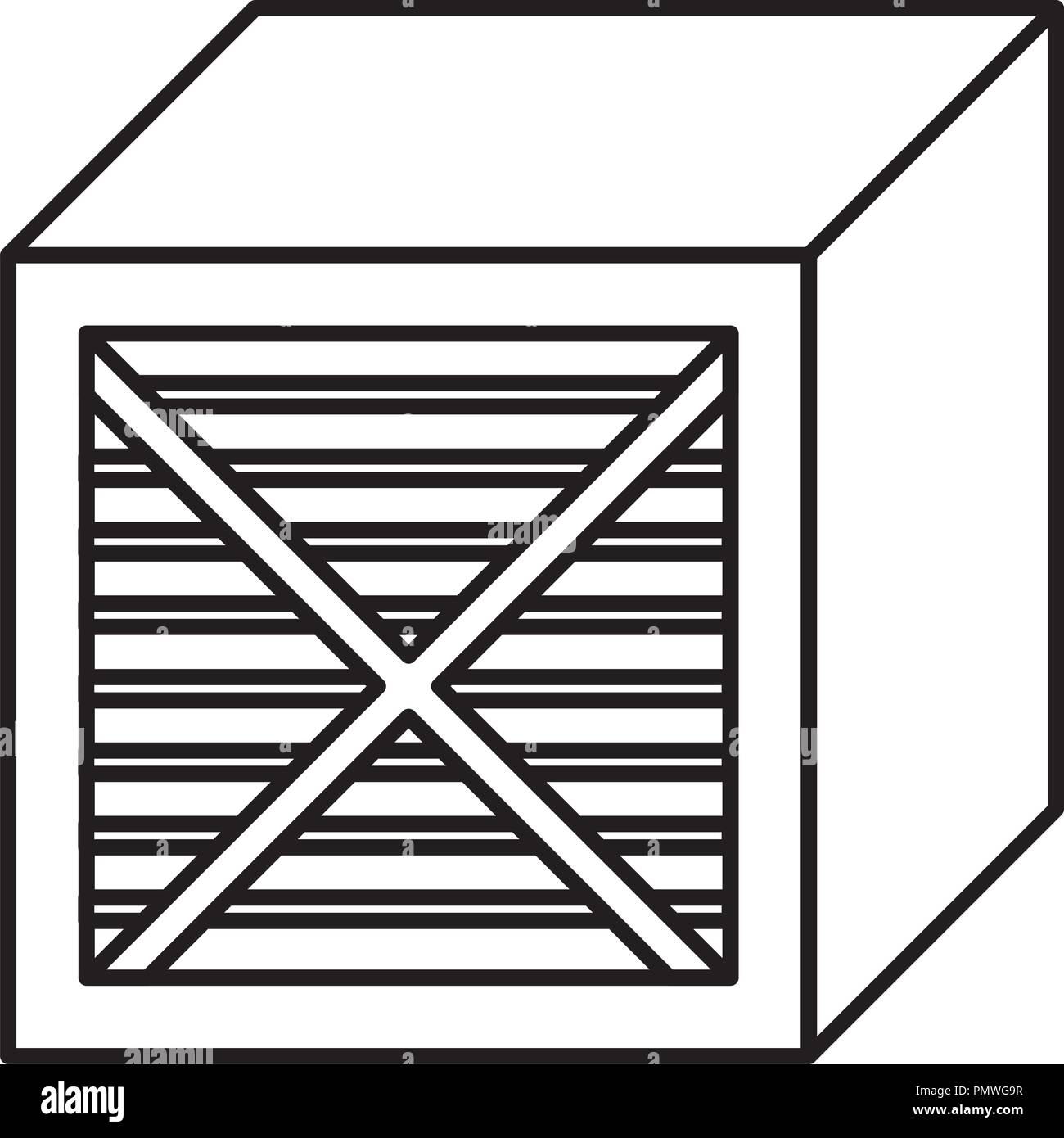 packing box wood icon Stock Vector Image & Art - Alamy