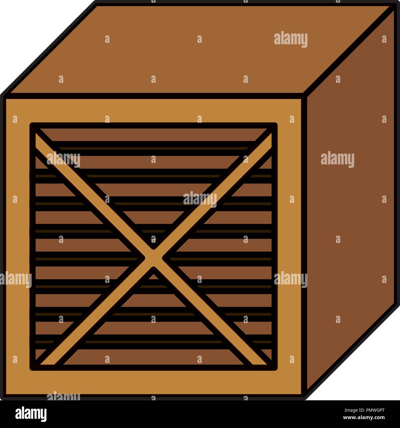 packing box wood icon Stock Vector Image & Art - Alamy