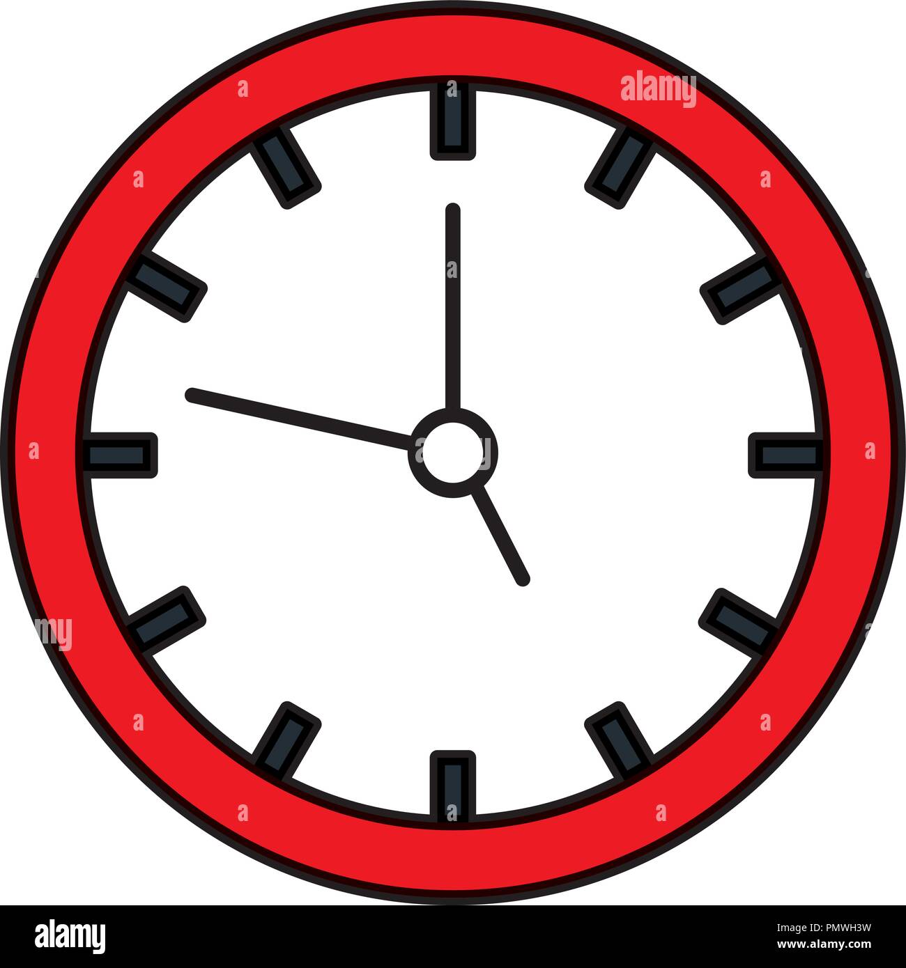 time clock isolated icon Stock Vector Image & Art - Alamy
