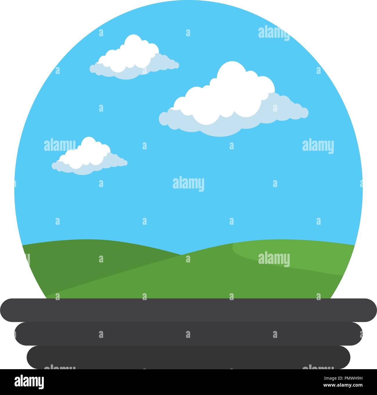 urban road day scenery icon Stock Vector Image & Art - Alamy