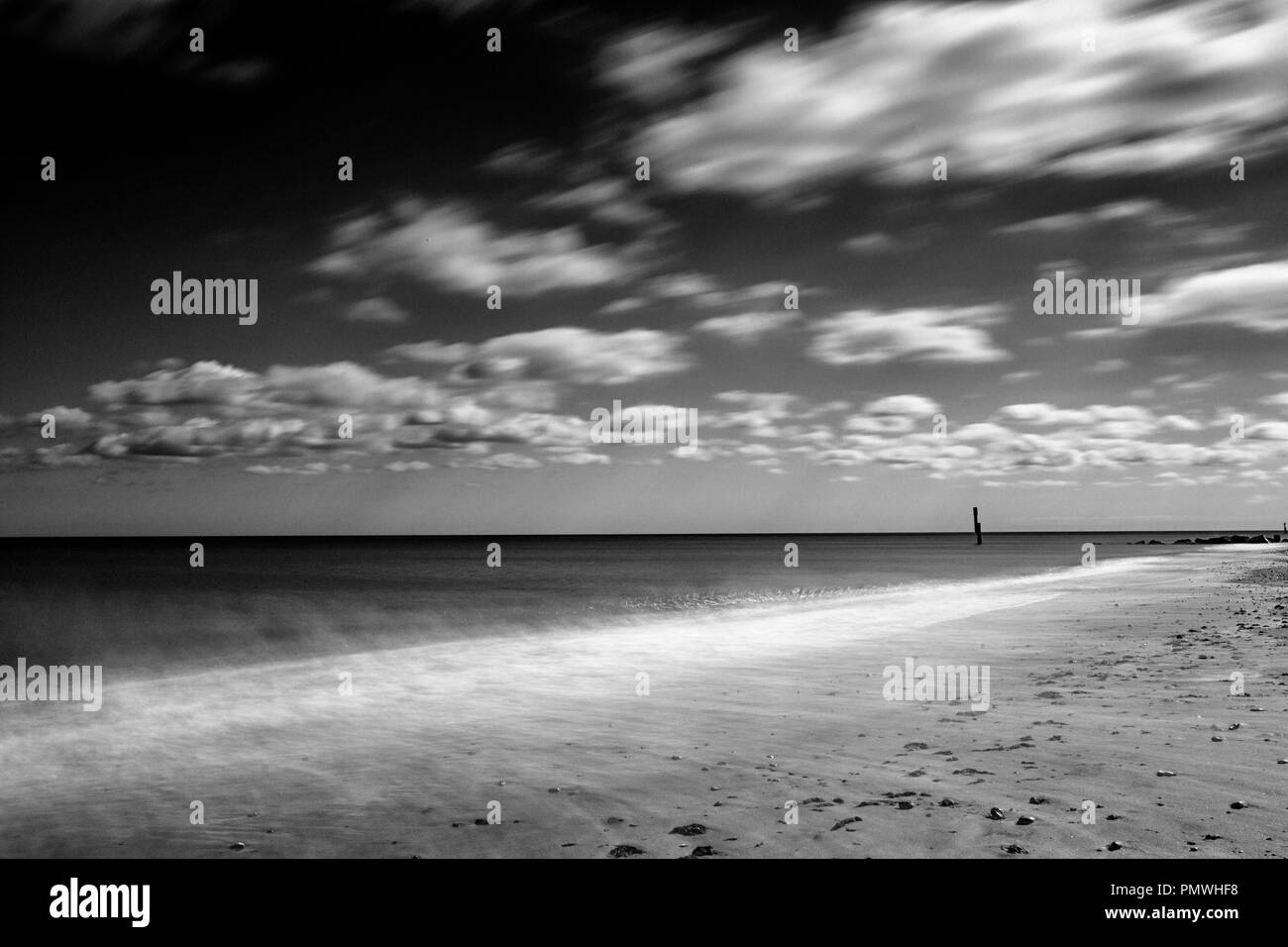 The North Sea in slow motion, Eccles, Norfolk, UK Stock Photo - Alamy