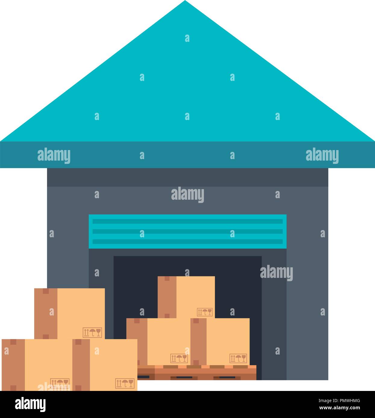 warehouse building isolated icon Stock Vector Image & Art - Alamy