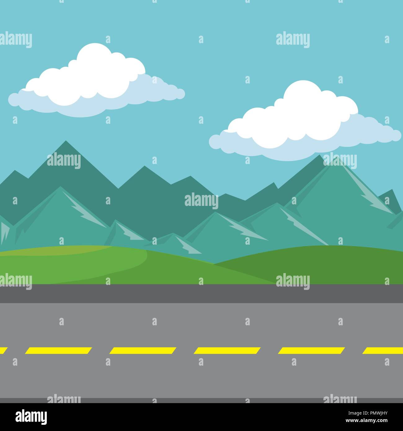 urban road day scenery icon Stock Vector Image & Art - Alamy