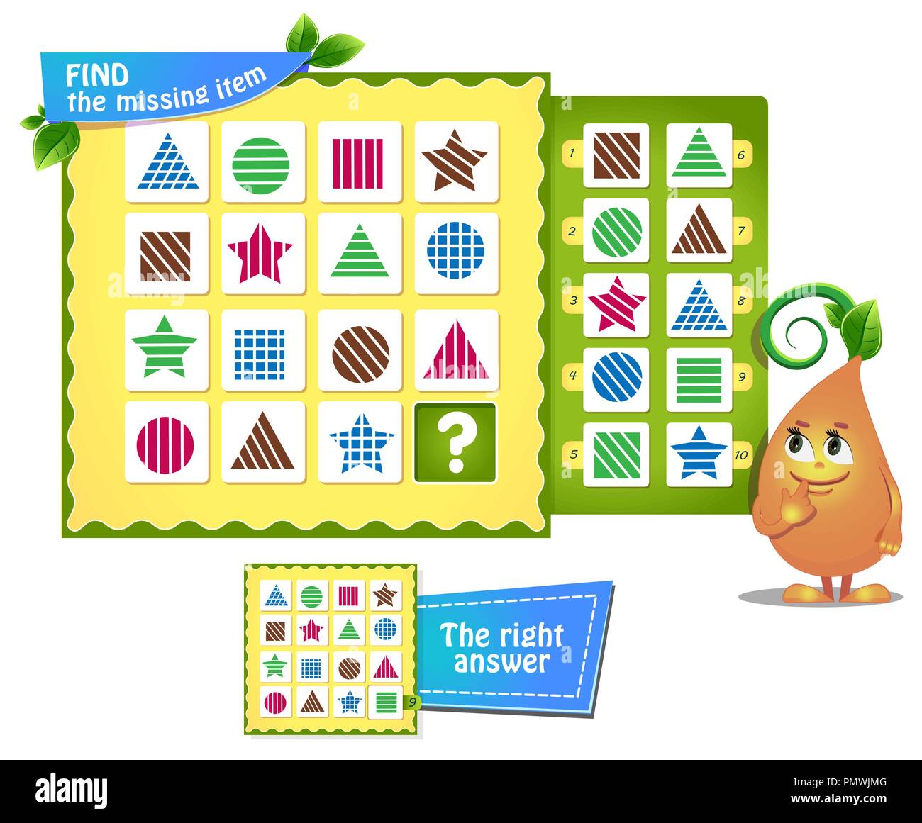 educational game for kids and adults development of logic, iq. Task ...