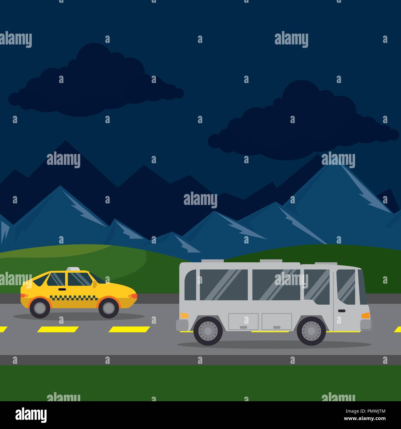 urban road scenery icon Stock Vector Image & Art - Alamy