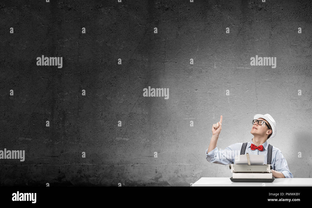 Creative inspiration of young writer Stock Photo - Alamy