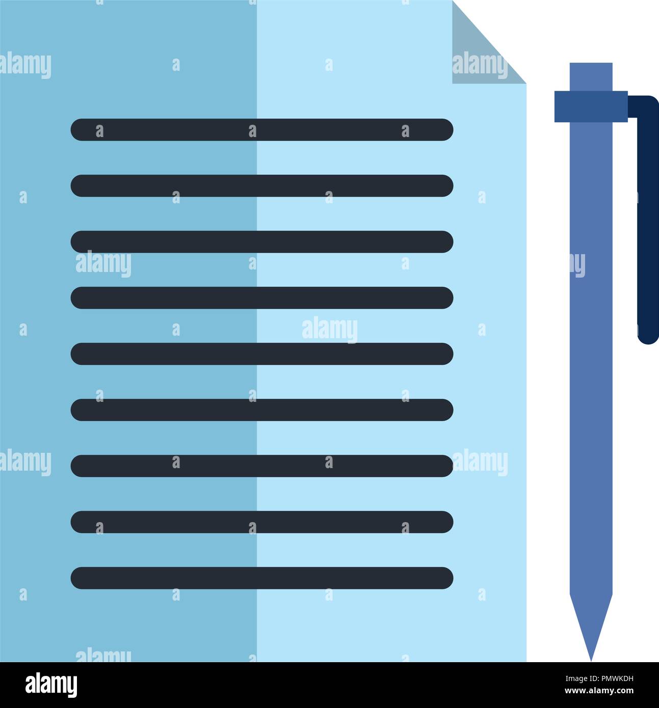 pen write with documents Stock Vector Image & Art - Alamy