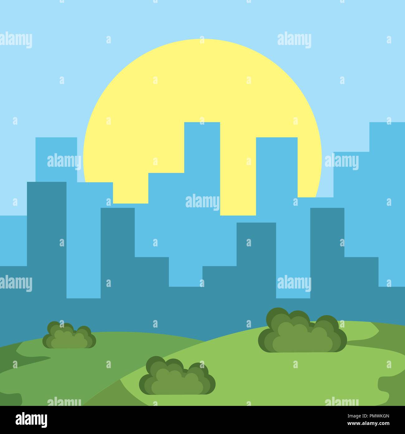 cityscape at day scene Stock Vector Image & Art - Alamy