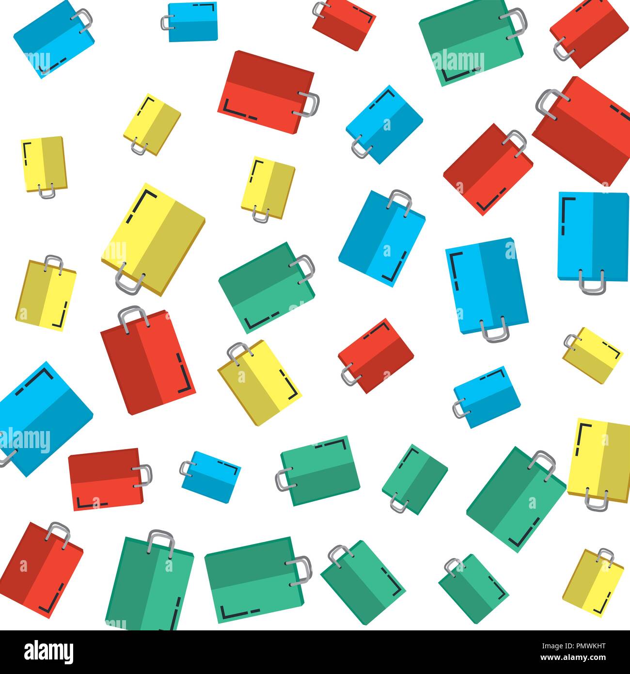 shopping bags pattern background Stock Vector Image & Art - Alamy