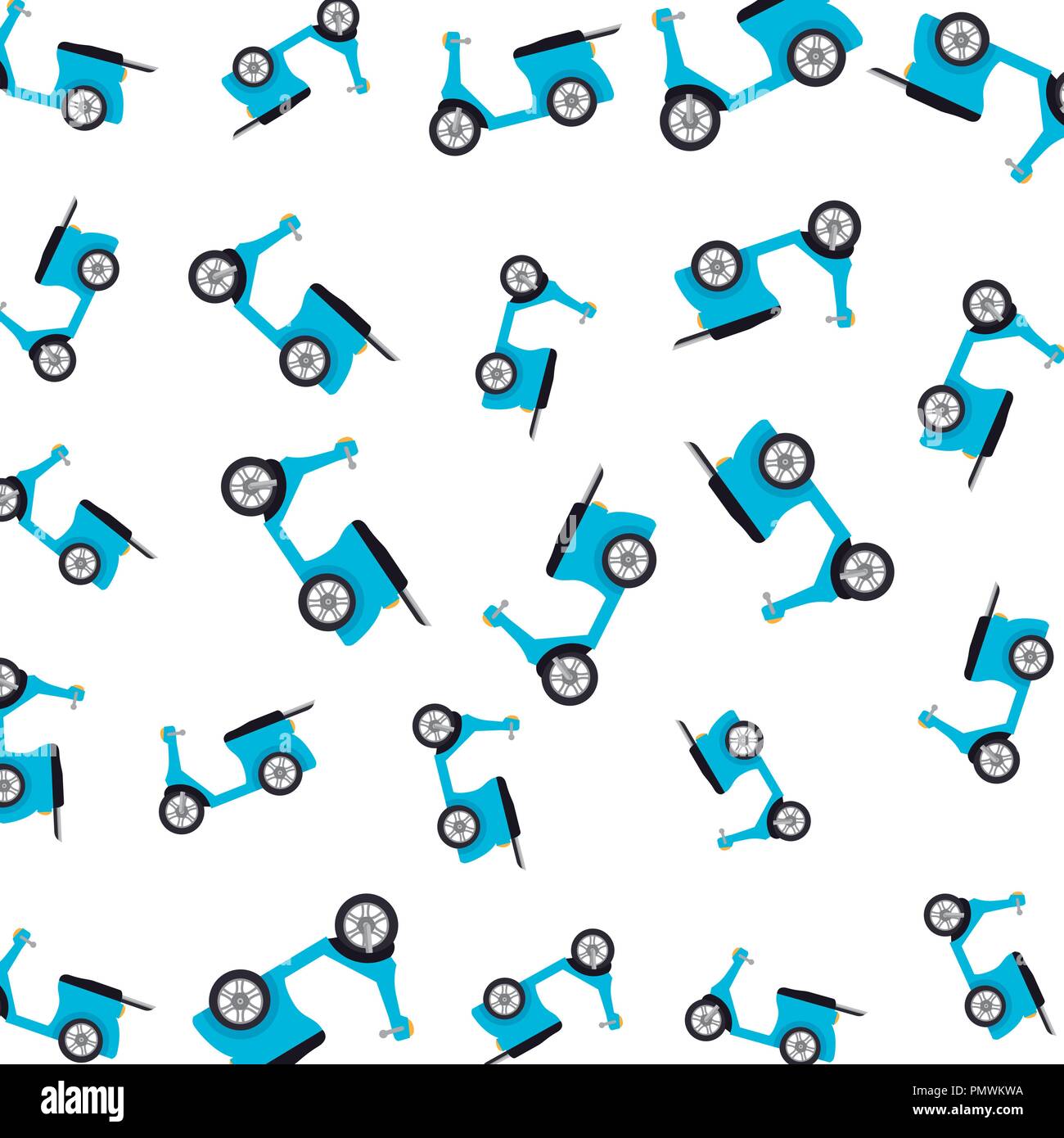 scooters bikes pattern background Stock Vector Image & Art - Alamy