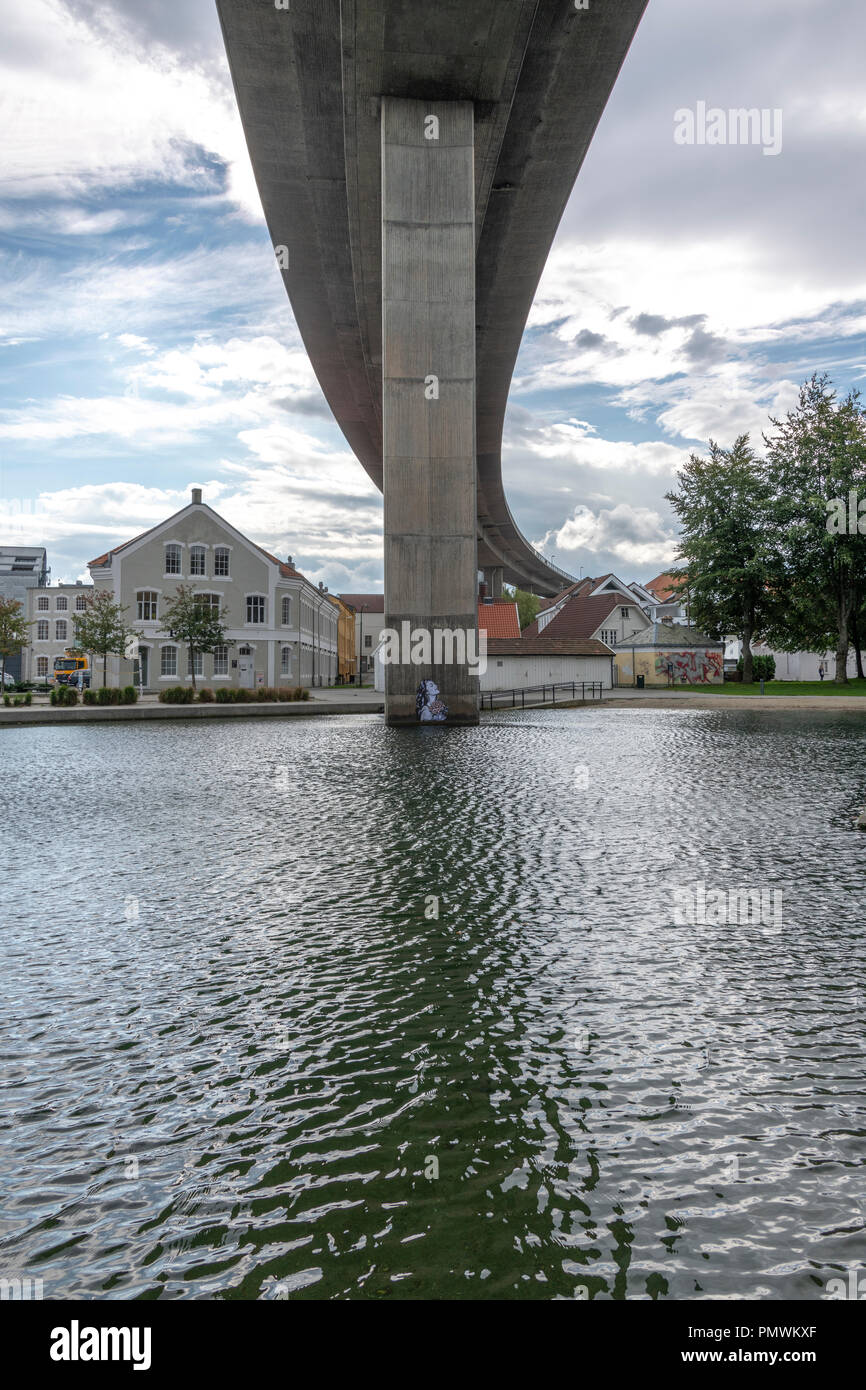 Stavanger City Bridge (Stavanger bybru) is a cable-stayed bridge opened ...
