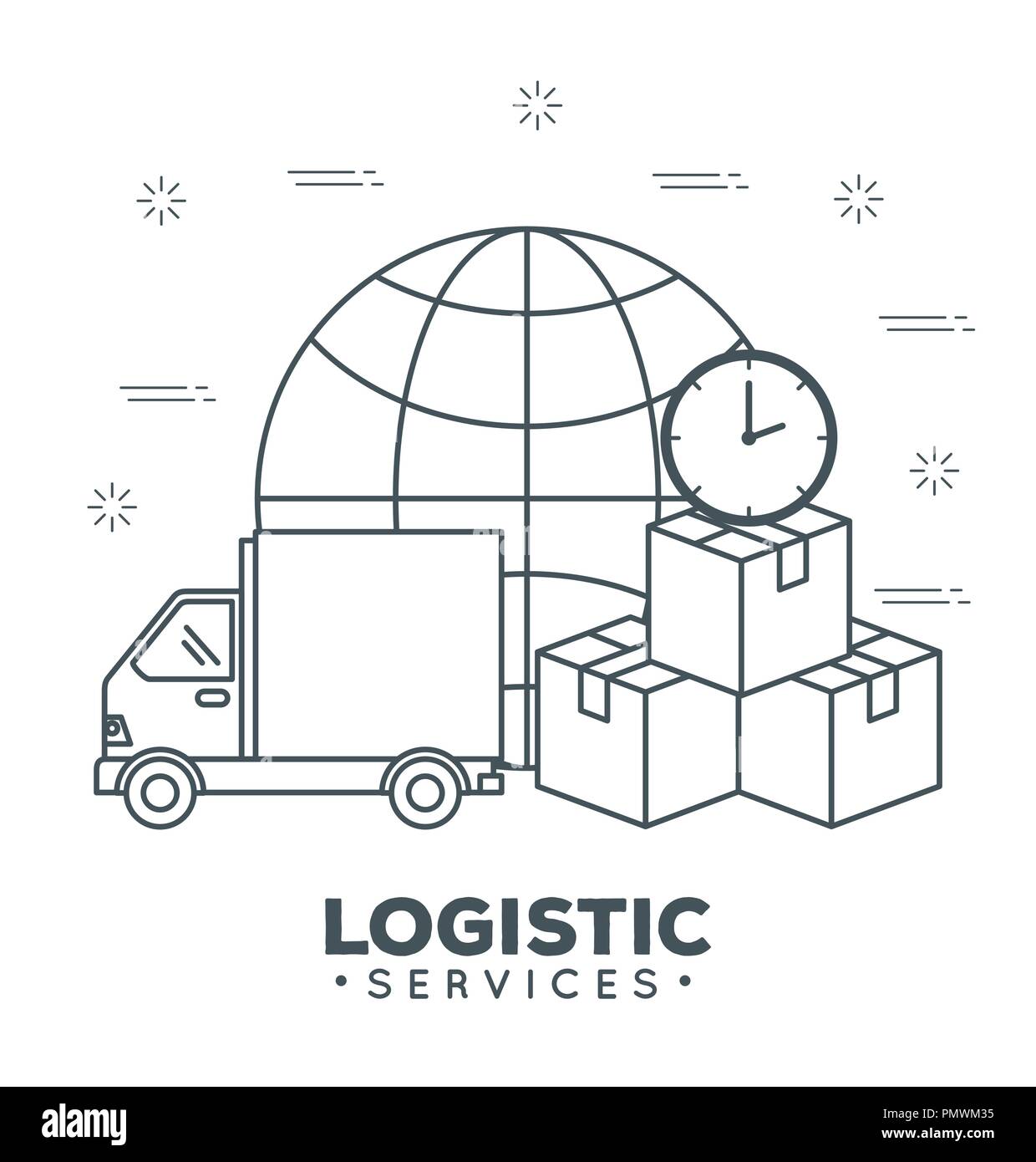 Logistic support vehicle Cut Out Stock Images & Pictures - Alamy