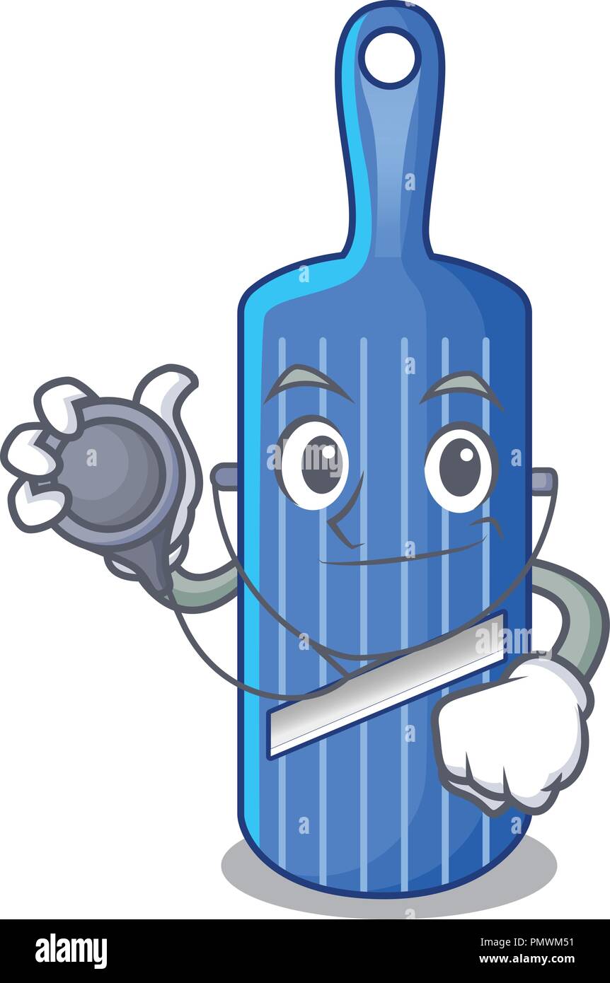 Doctor cut food on mandolin slicer cartoon Stock Vector Image & Art - Alamy