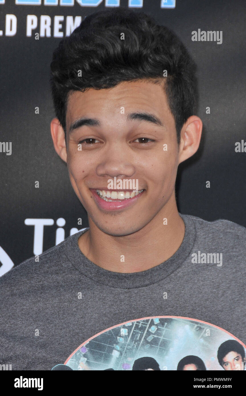Roshon Fegan at the "Monsters University" World Premiere held at the El ...