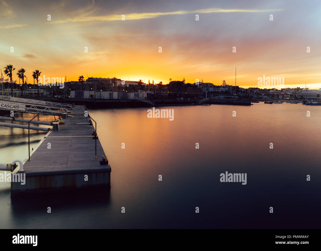 Portugal atlantic coast cascais sunset hi-res stock photography and ...