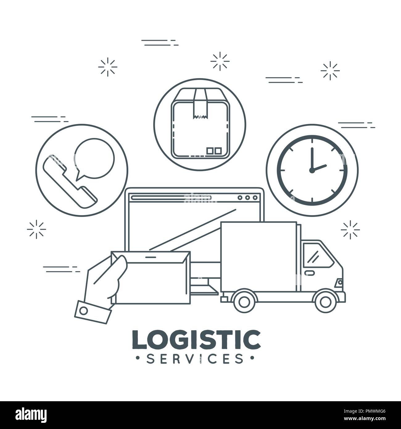 Logistic support vehicle Cut Out Stock Images & Pictures - Alamy