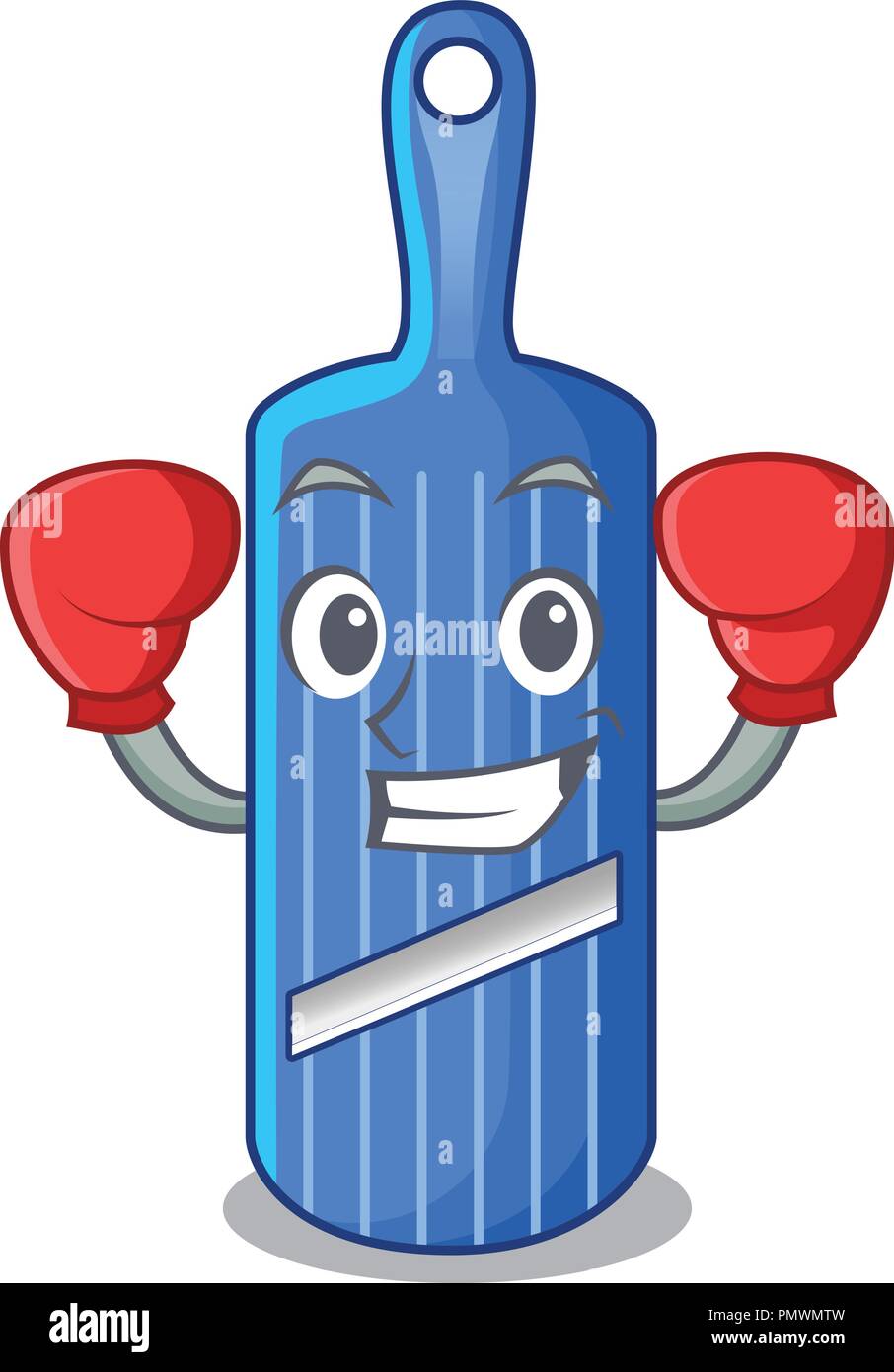 Boxing cut food on mandolin slicer cartoon Stock Vector Image & Art - Alamy