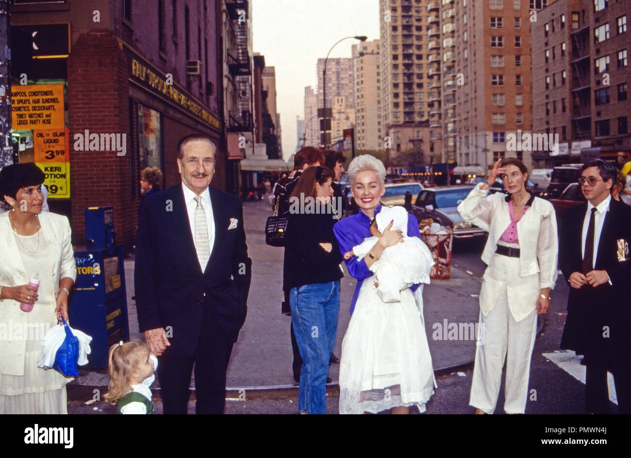 Erzherzogin Michaela von Habsburg mit Ehemann Eric Alba Teran D'Antin in New York, USA 1987 ...