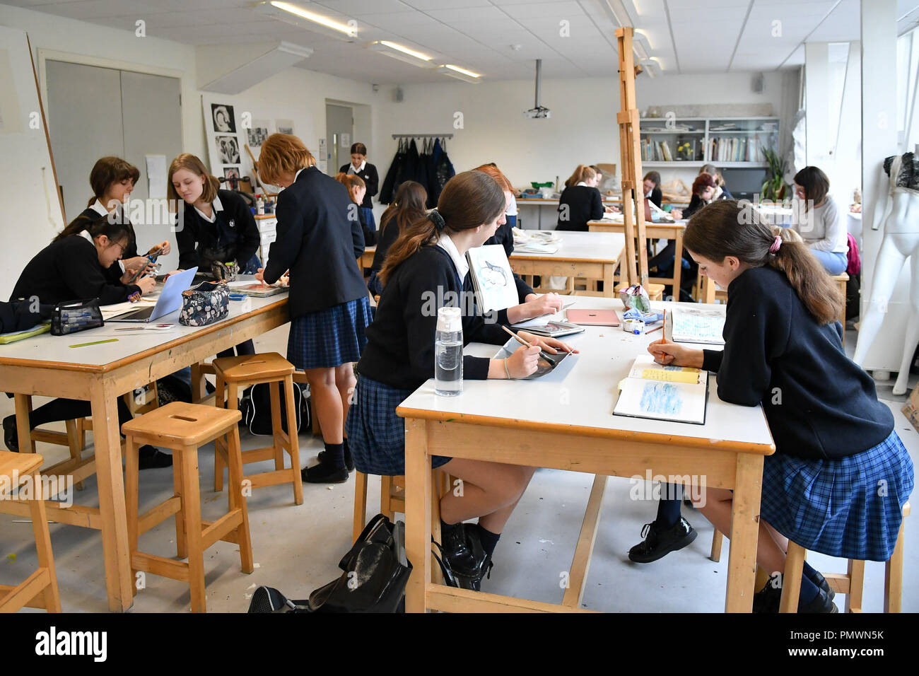 High School Art Class