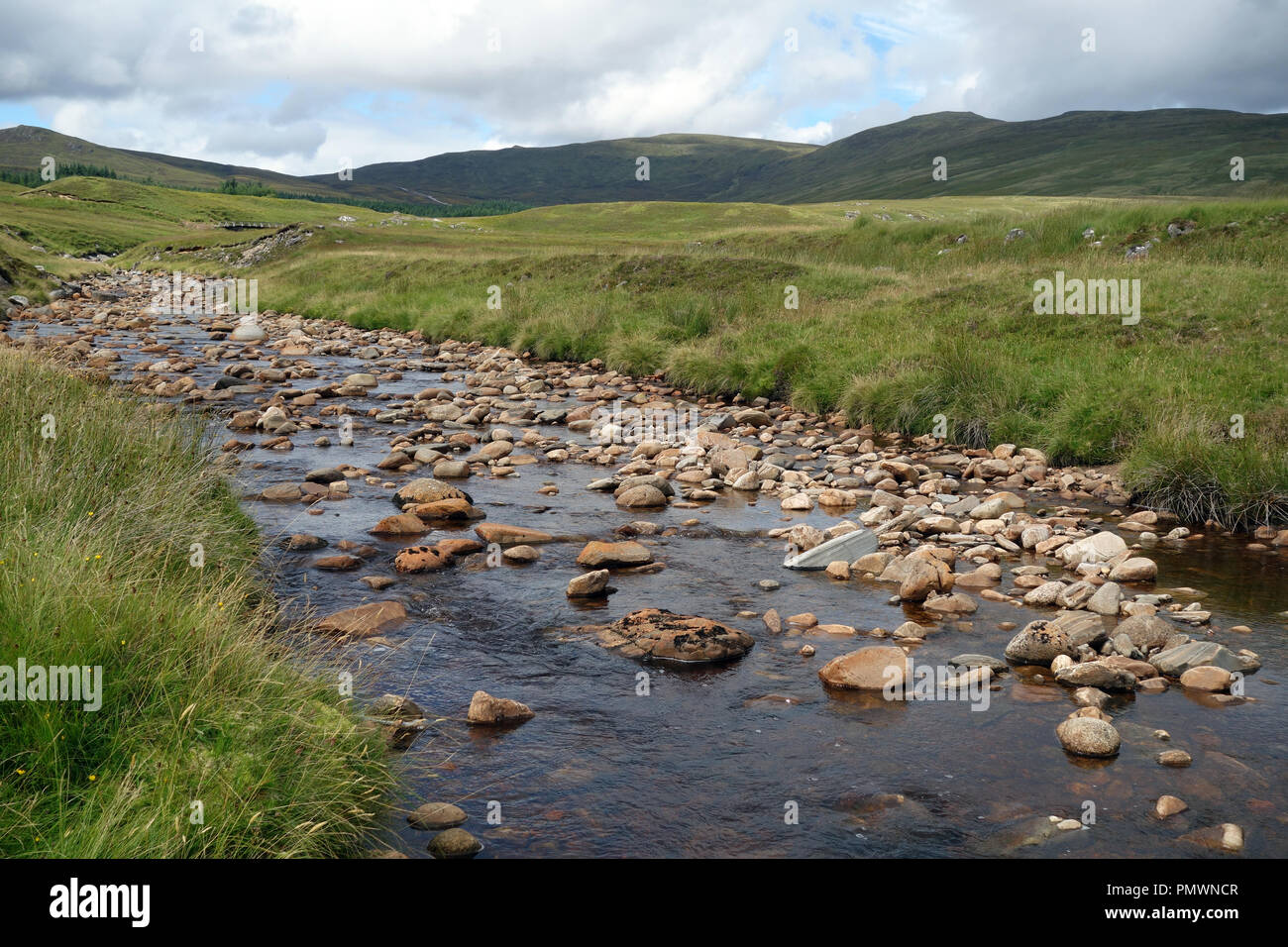The Scottish Mountain Corbett Meall na h-Aisre from near Garva Bridge ...