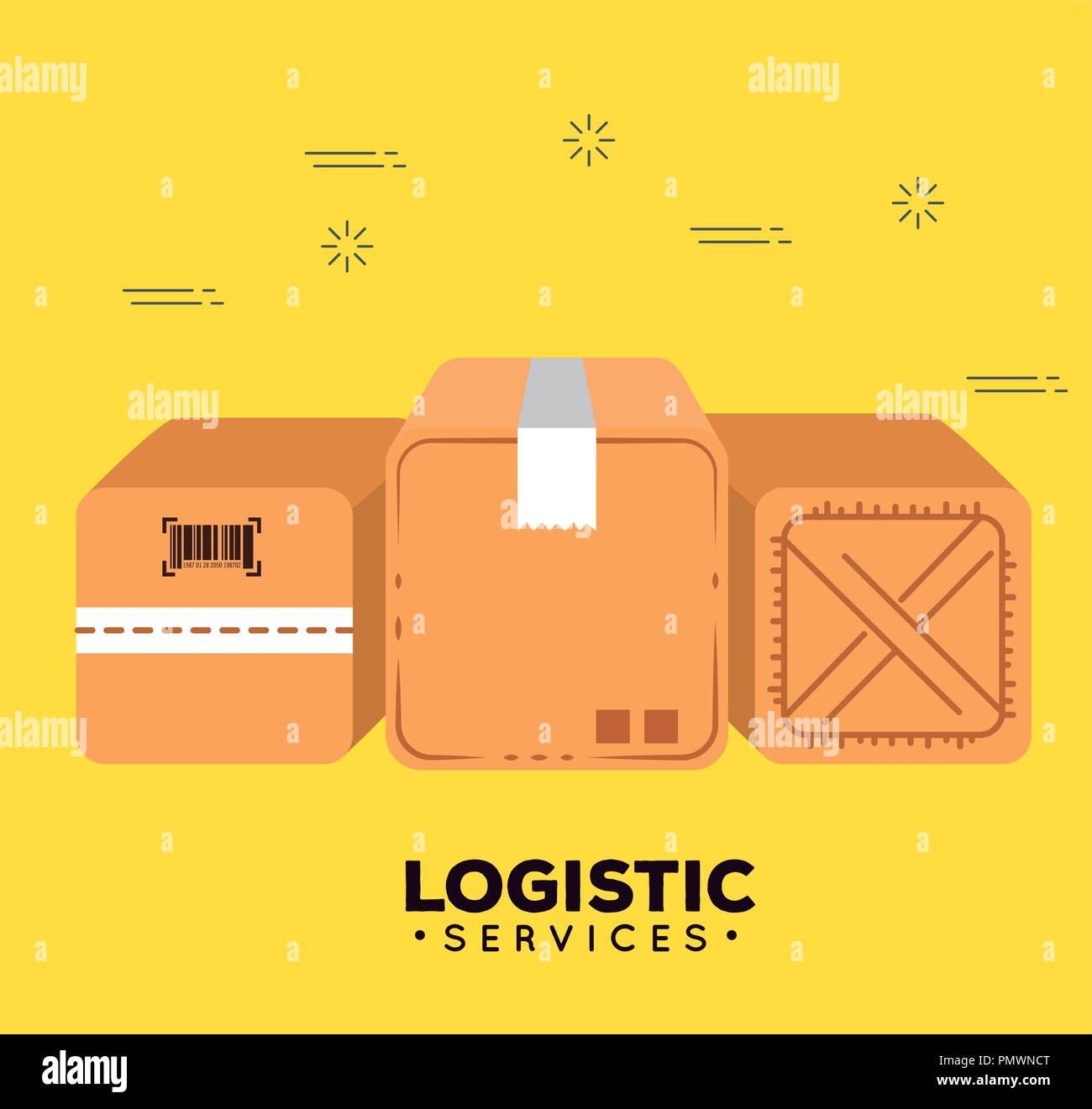 Loading carton Stock Vector Images - Alamy