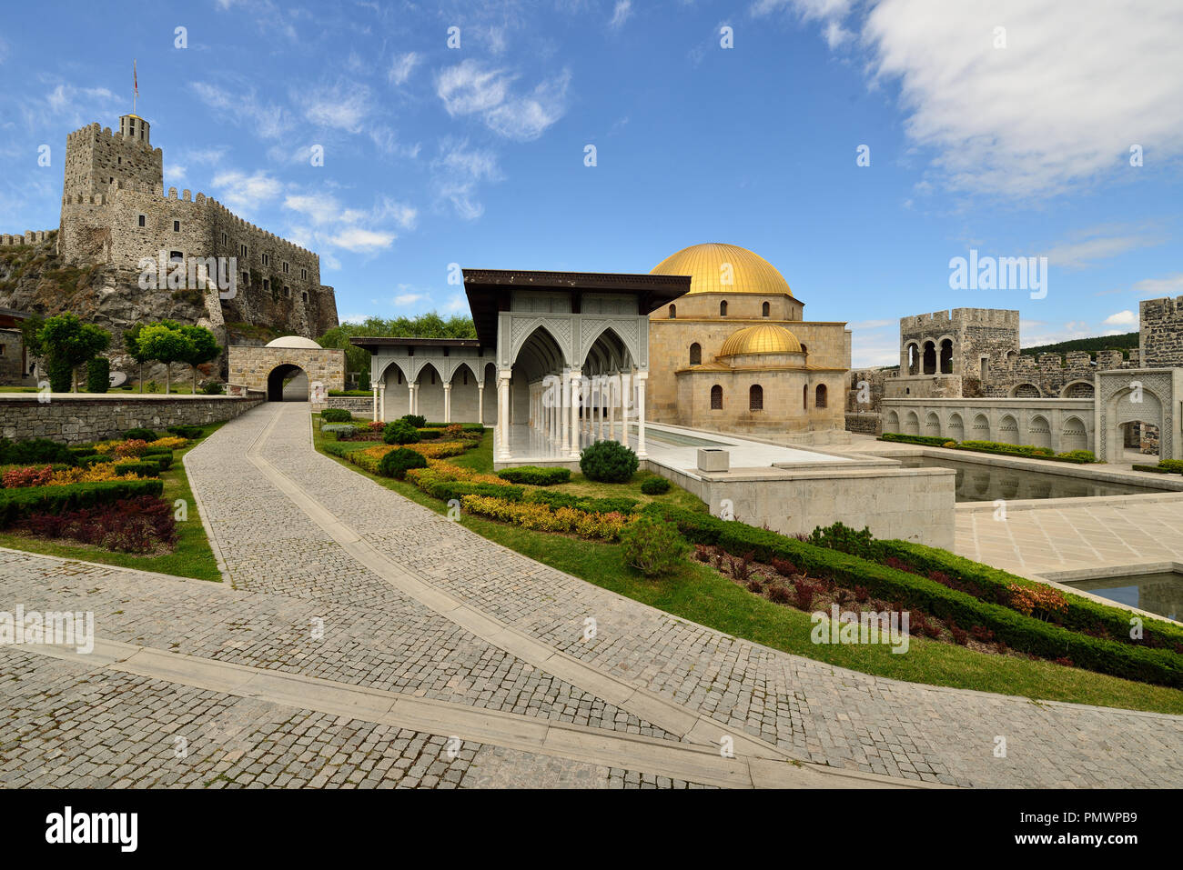 Georgia, View of Rabati castles, fortress in Akhaltsikhe Stock Photo ...