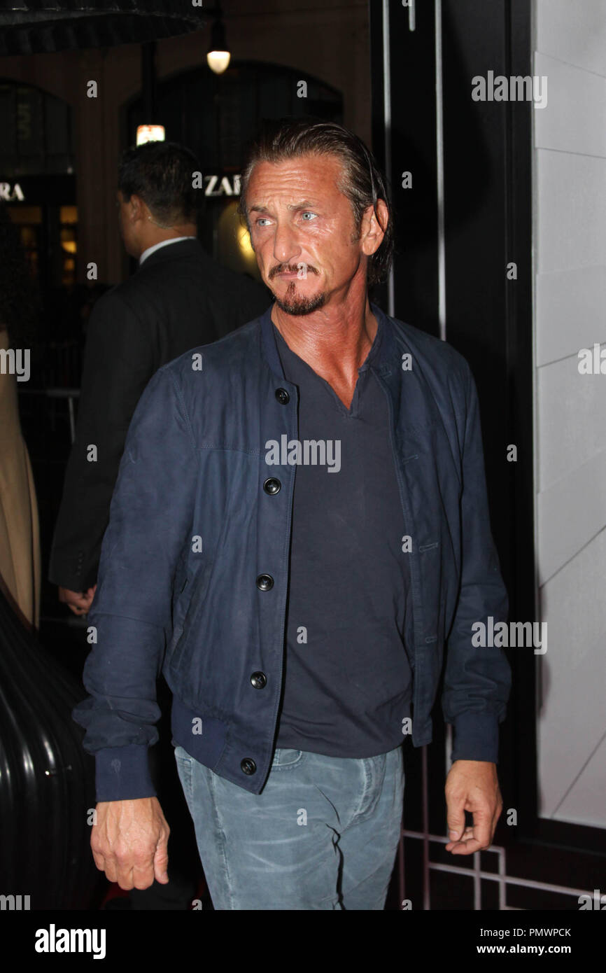 Sean Penn at the Los Angeles World Premiere of Warner Bros. Pictures ...