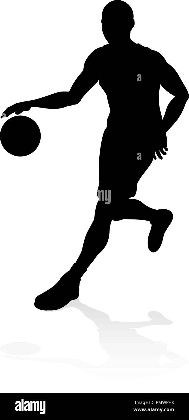 Basketball Player Sports Silhouette Stock Vector Image & Art - Alamy