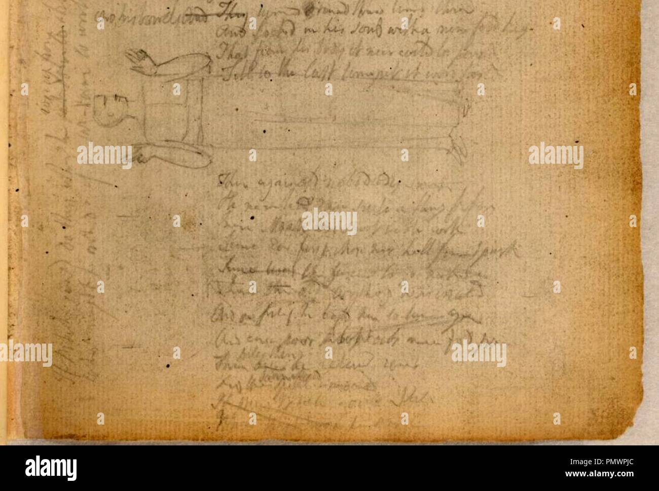 Blake manuscript - Notebook 61b - When Klopstock England defied Stock ...