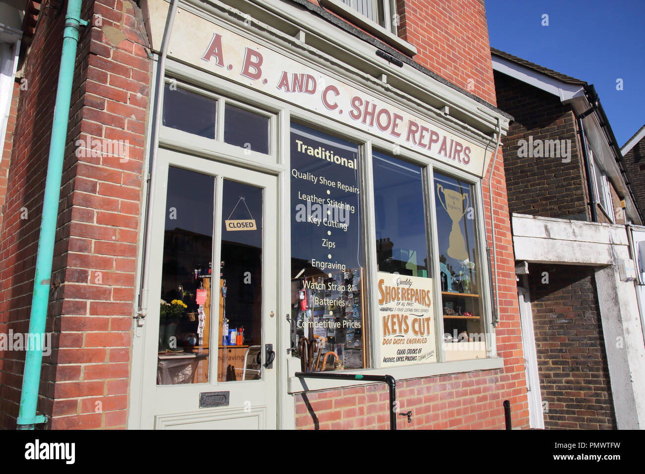 old hardware shop in crowborough in east sussex Stock Photo - Alamy