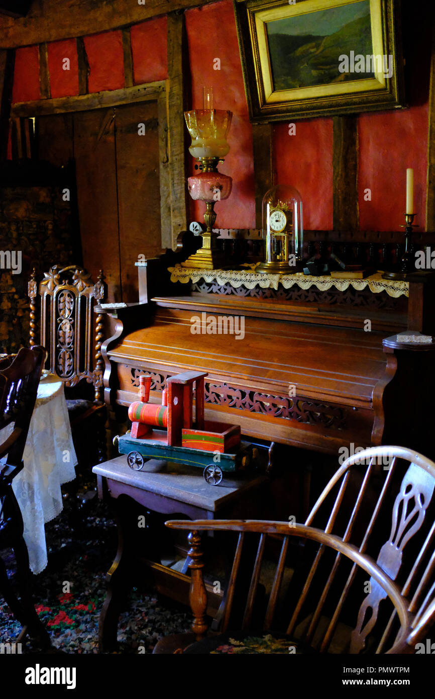 Living room of the White Victorian period cottage (Harome Cottage) at ...