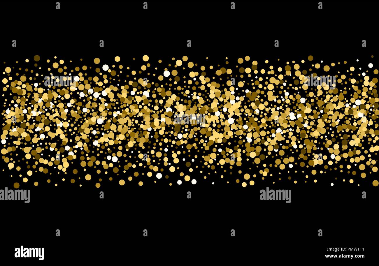 Gold And Black Glitter Background