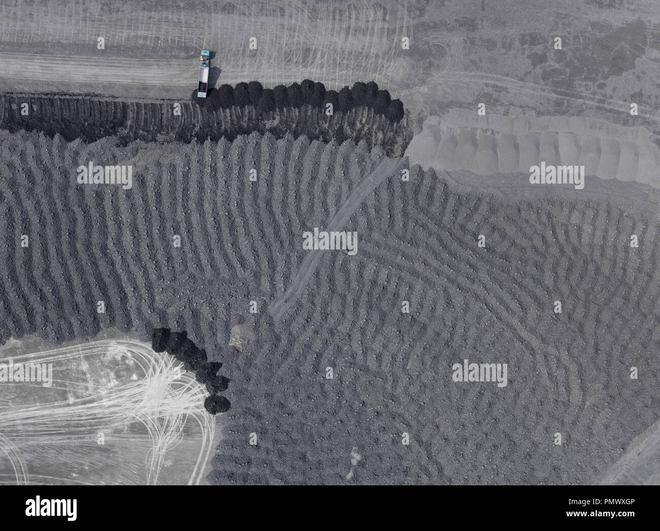 Aerial view of mine near Cologne, North Rhine-Westphalia, Germany Stock ...